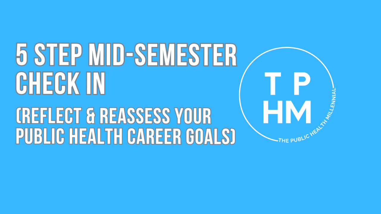 5 Step Mid-Semester Check In (Reflect & Reassess Your Public Health ...